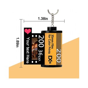 Customized Memory Film Keychain, Photos Personalized Camera Roll Gift ...