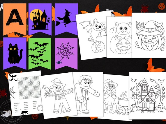 Halloween Party Bundle Printable Class Party Bundle - Etsy