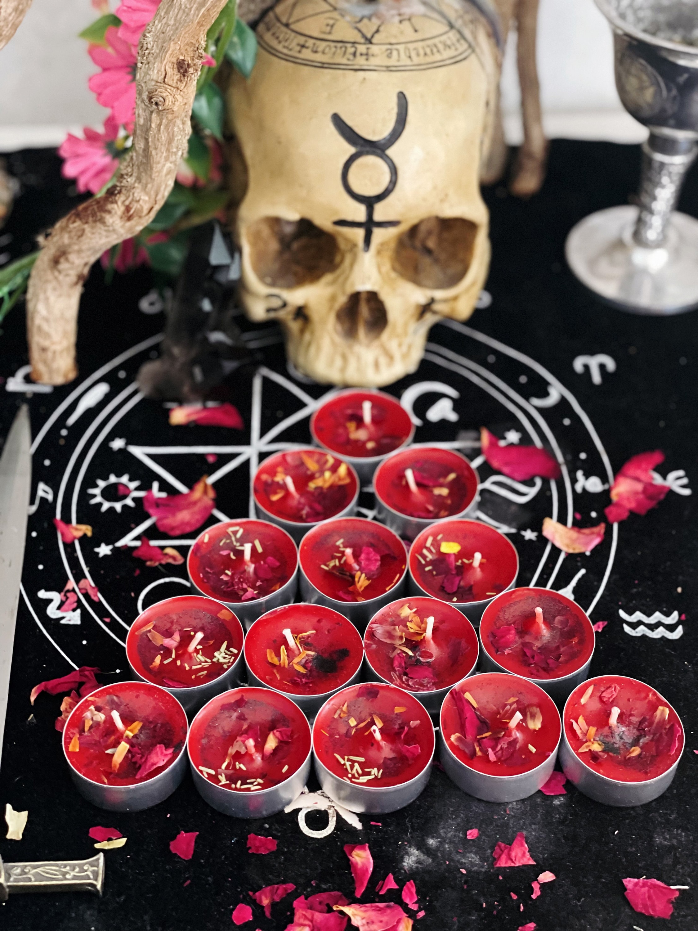Fire And Passion Ritual Tea Light Candle Sex Magick Ritual Magick Lust