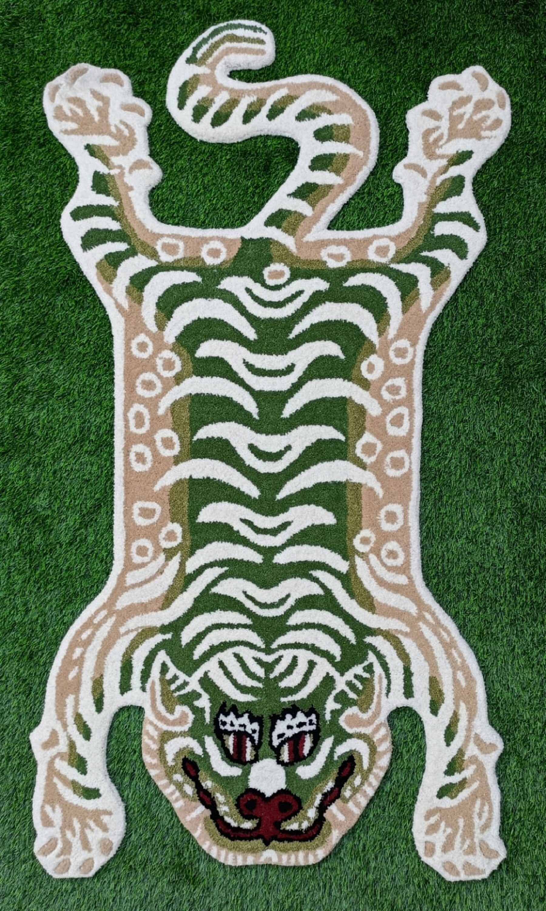 Dual Colour Tibetan Tiger Rug 3x5 for Home Décor and Gifting for ...