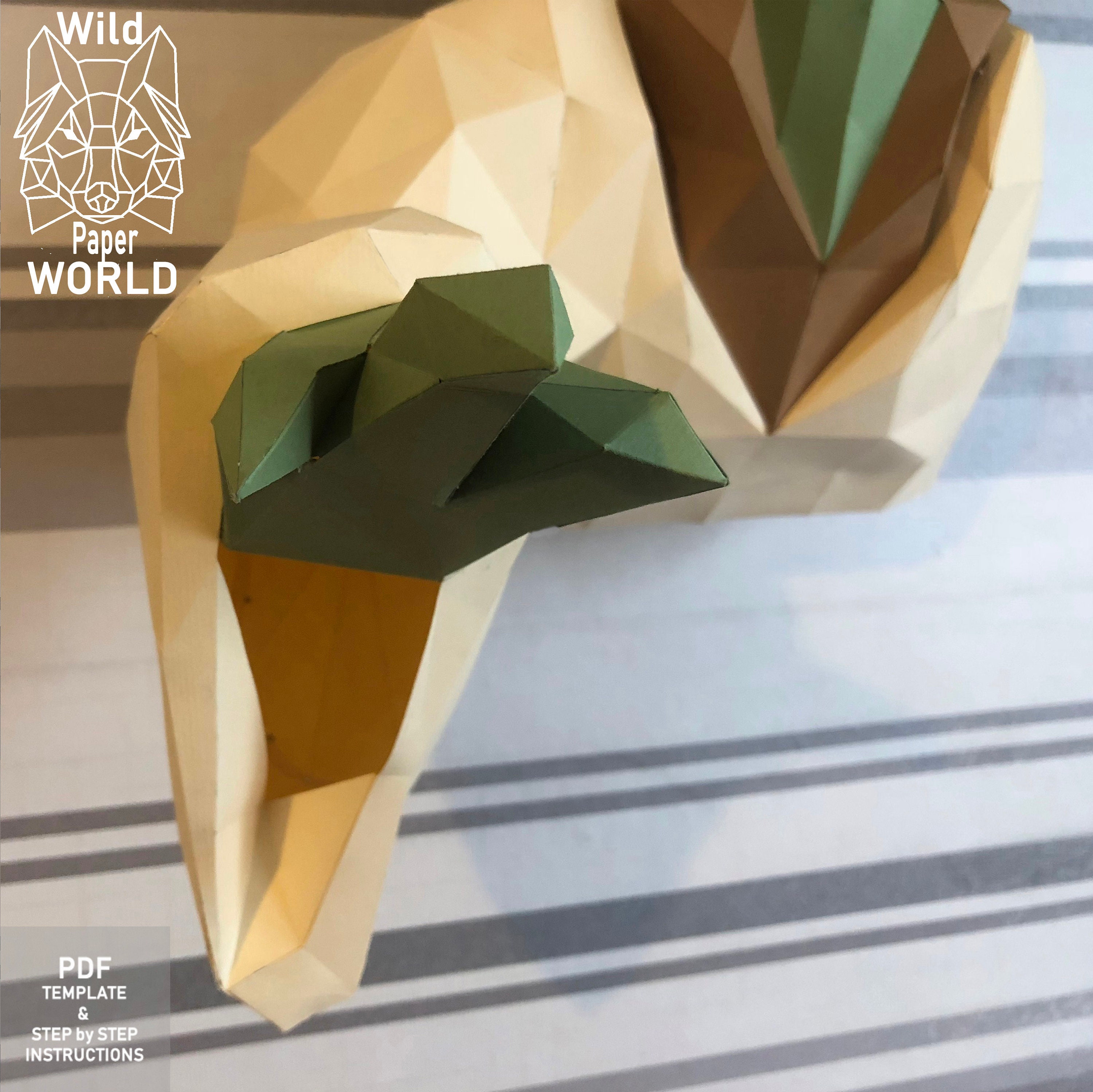 Master Yoda, Papercraft Yoda,yoda Model, 3D Paper Craft Sculpture ...