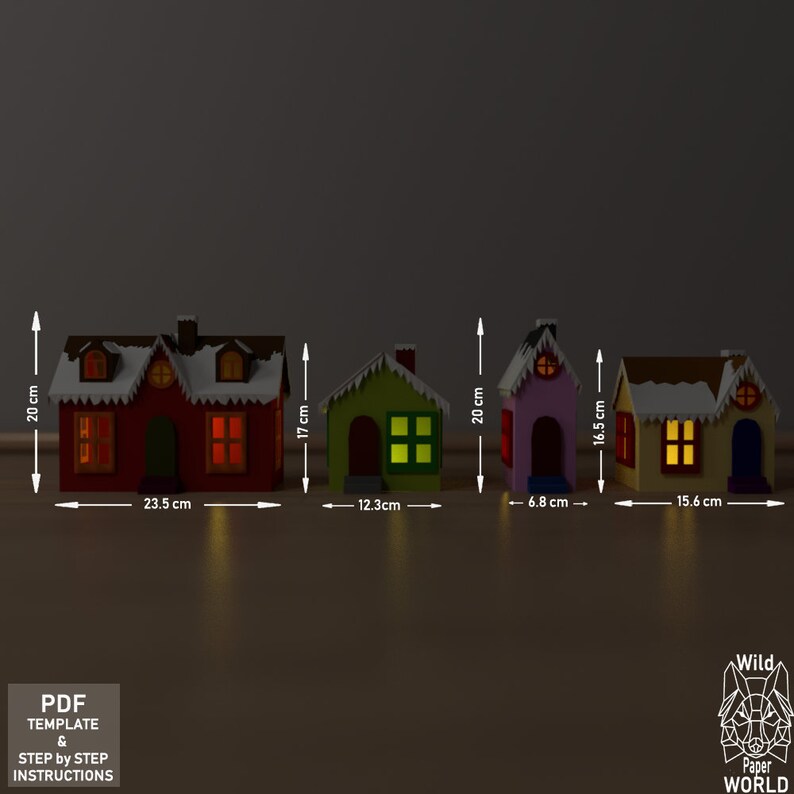 Christmas Village, Papercraft Christmas, Papercraft House, 3D Model ...
