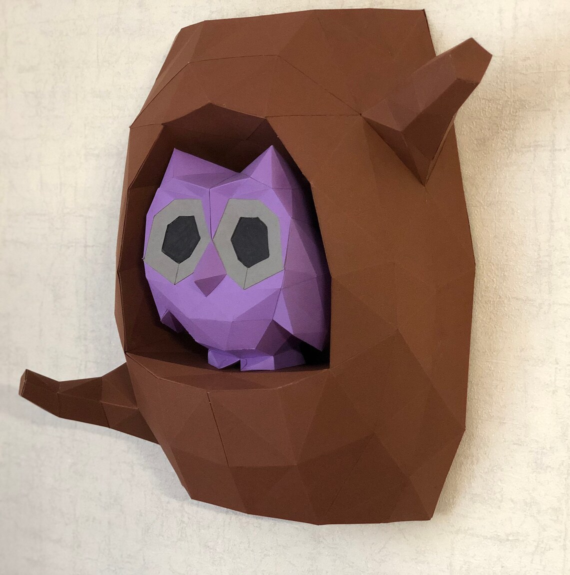 Owl Papercraft 3d Paper Model, Make Your Own Paper Owl Model, DIY Owl ...