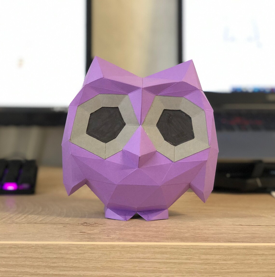 Owl Papercraft 3d Paper Model, Make Your Own Paper Owl Model, DIY Owl ...