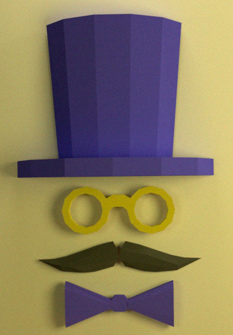 Gentleman Papercraft, Monocle Papercraft, Man in Hat, Gentleman With a ...