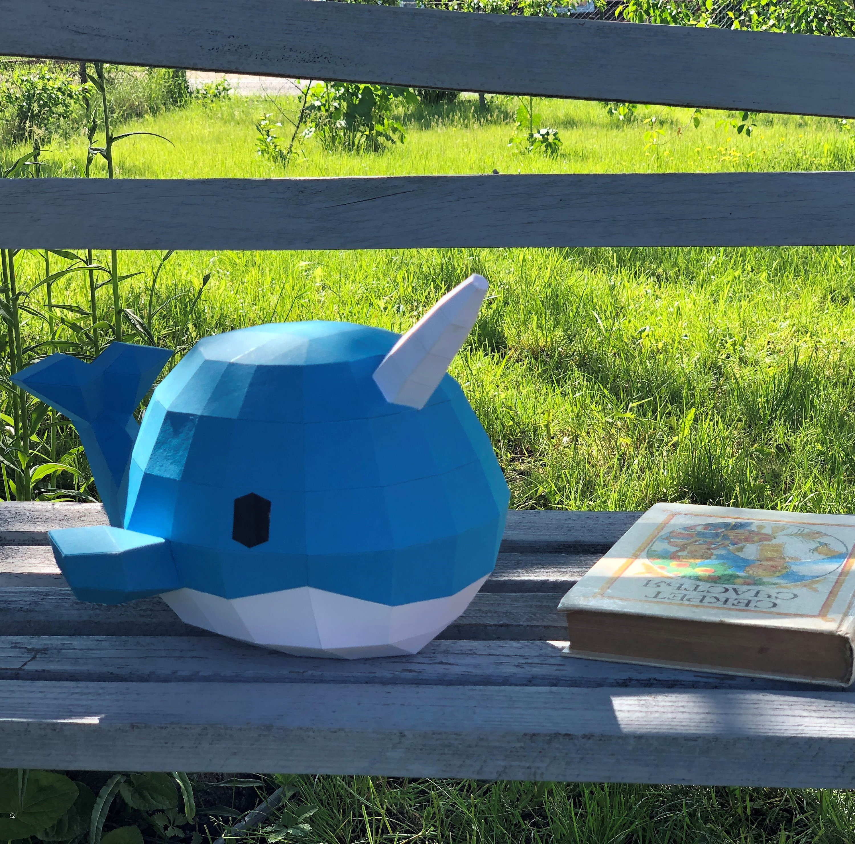 Whale Papercraft, Make Your Own Cute Whale Papercraft 3d Model, DIY ...