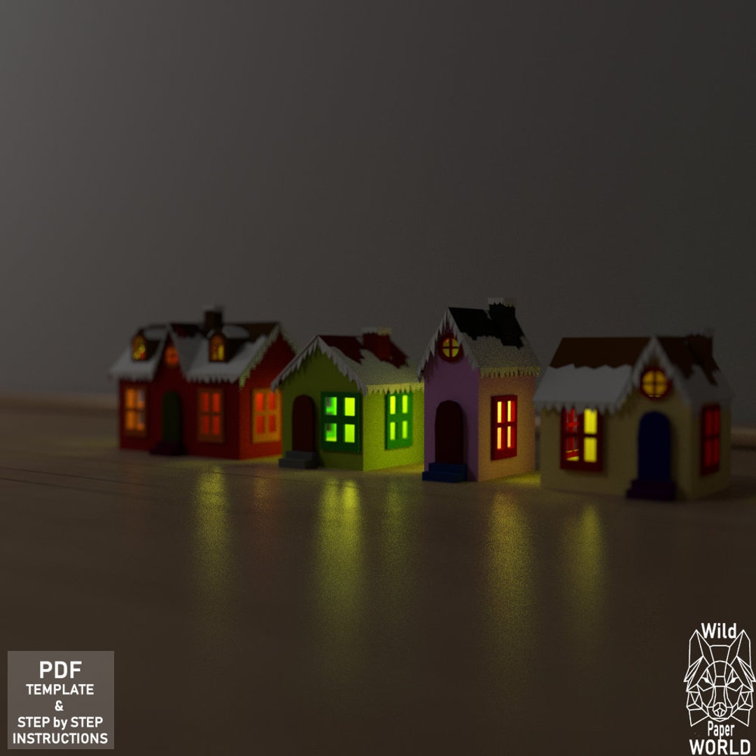 Christmas Village, Papercraft Christmas, Papercraft House, 3D Model ...