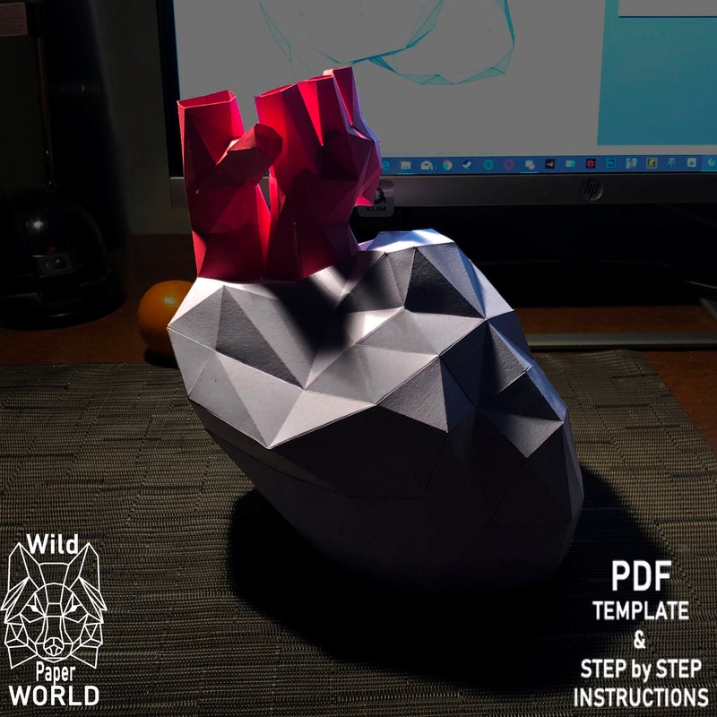 3d Origami Heart - Etsy