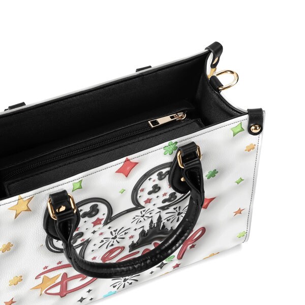 Mickey Leather Bag, Disney Mickey Handbag, Custom Leather Bag, Woman ...