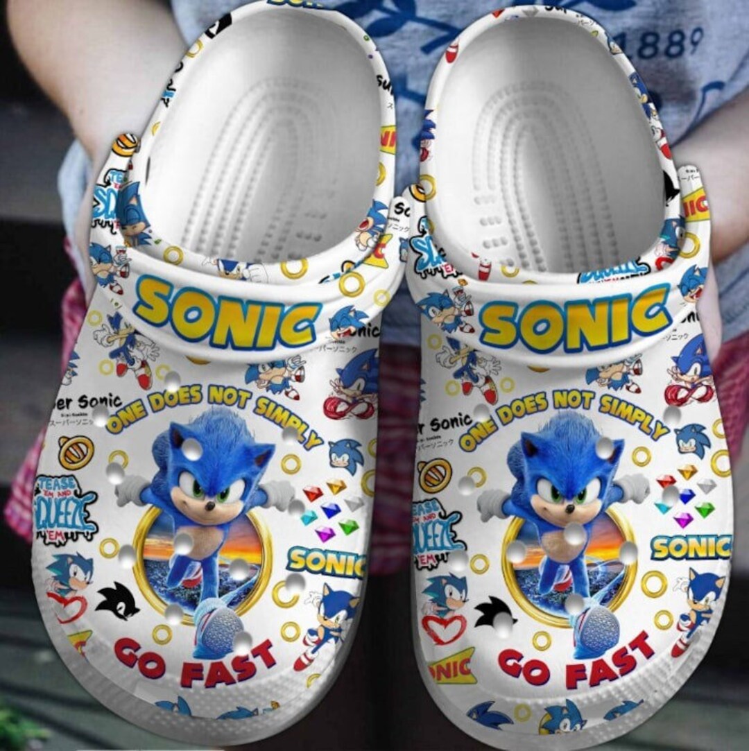 Sonic the Hedgehog Game Shoes Sonic Summer Shoes Sonic - Etsy