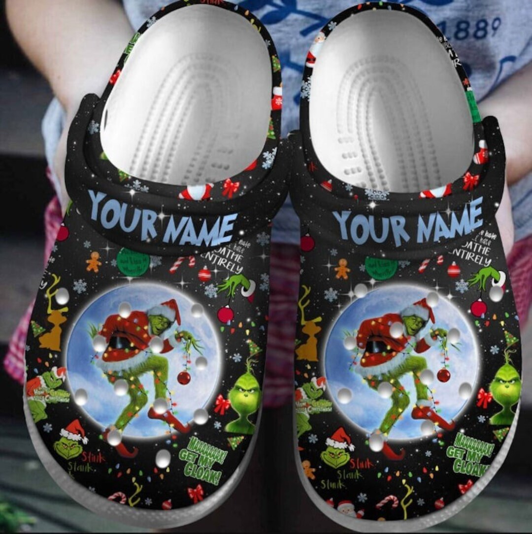 Grinch Christmas Shoes Grinch Summer Shoes Men Sandals - Etsy