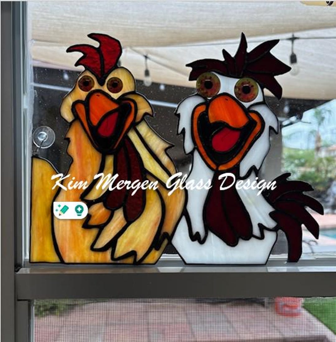 Crazy Chicken and Rooster Pattern - Etsy