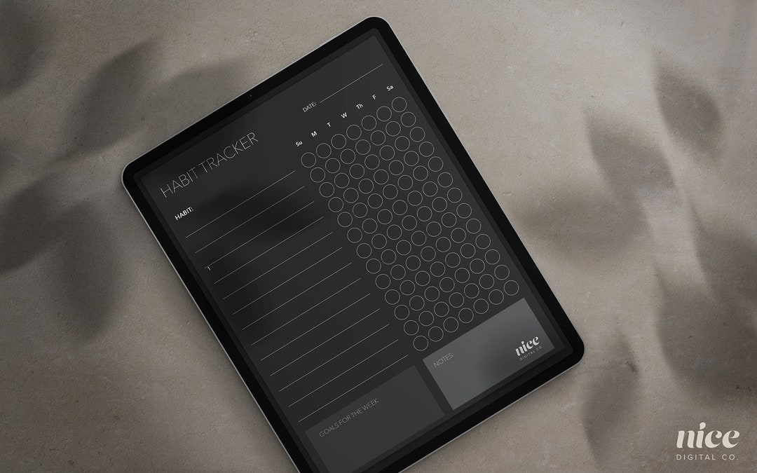 Digital Daily Habit Tracker for Success | Goodnotes and Notability ...