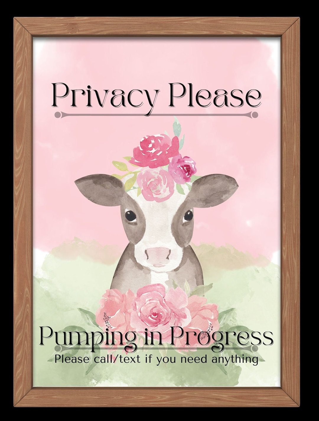 Pumping Sign PDF, Baby Shower Gift, Printable PDF, Breastfeeding Sign ...