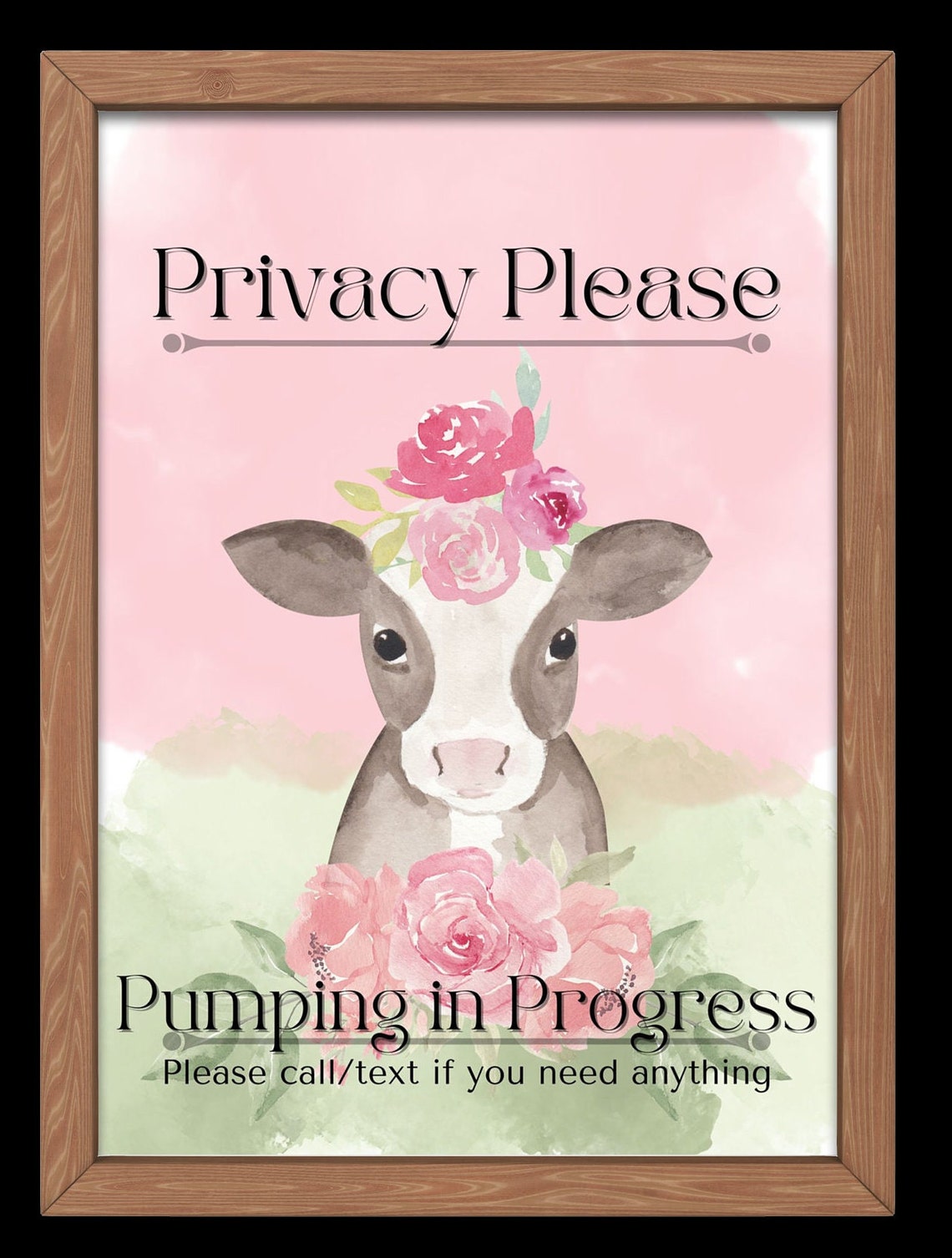Pumping Sign PDF, Baby Shower Gift, Printable PDF, Breastfeeding Sign ...