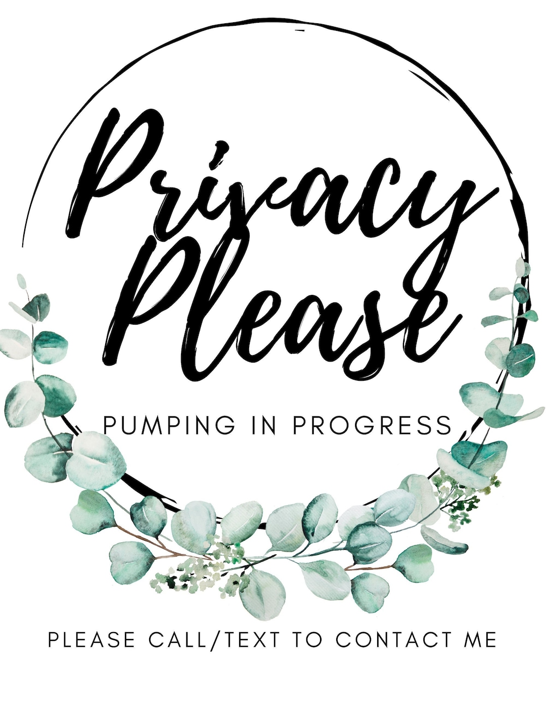 Pumping Sign PDF, Baby Shower Gift, Printable PDF, Breastfeeding Sign ...