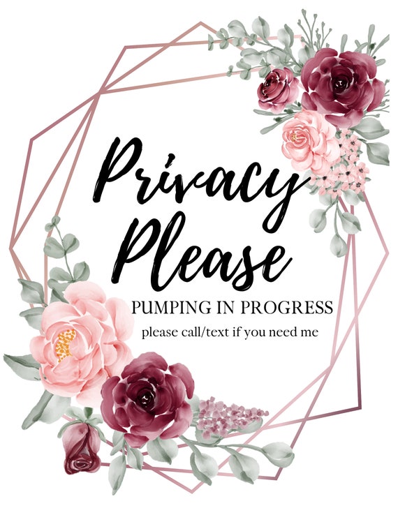 Pumping In Progress: Do Not Disturb Signs The Breastfeeding, 50% OFF