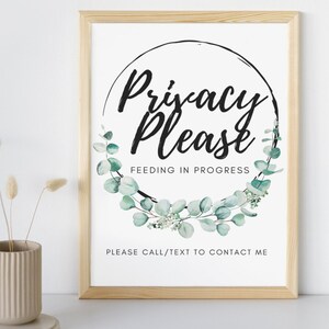 Feeding/pumping Sign PDF, Baby Shower Gift, Printable PDF ...