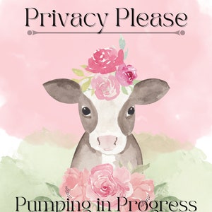 Pumping Sign PDF, Baby Shower Gift, Printable PDF, Breastfeeding Sign ...