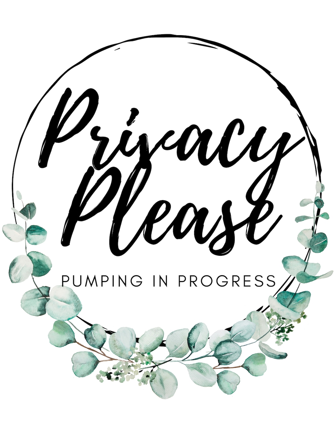 Pumping Sign PDF, Baby Shower Gift, Printable PDF, Breastfeeding Sign ...