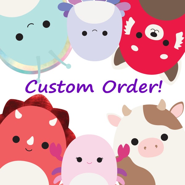 Custom Squishmallow - Etsy
