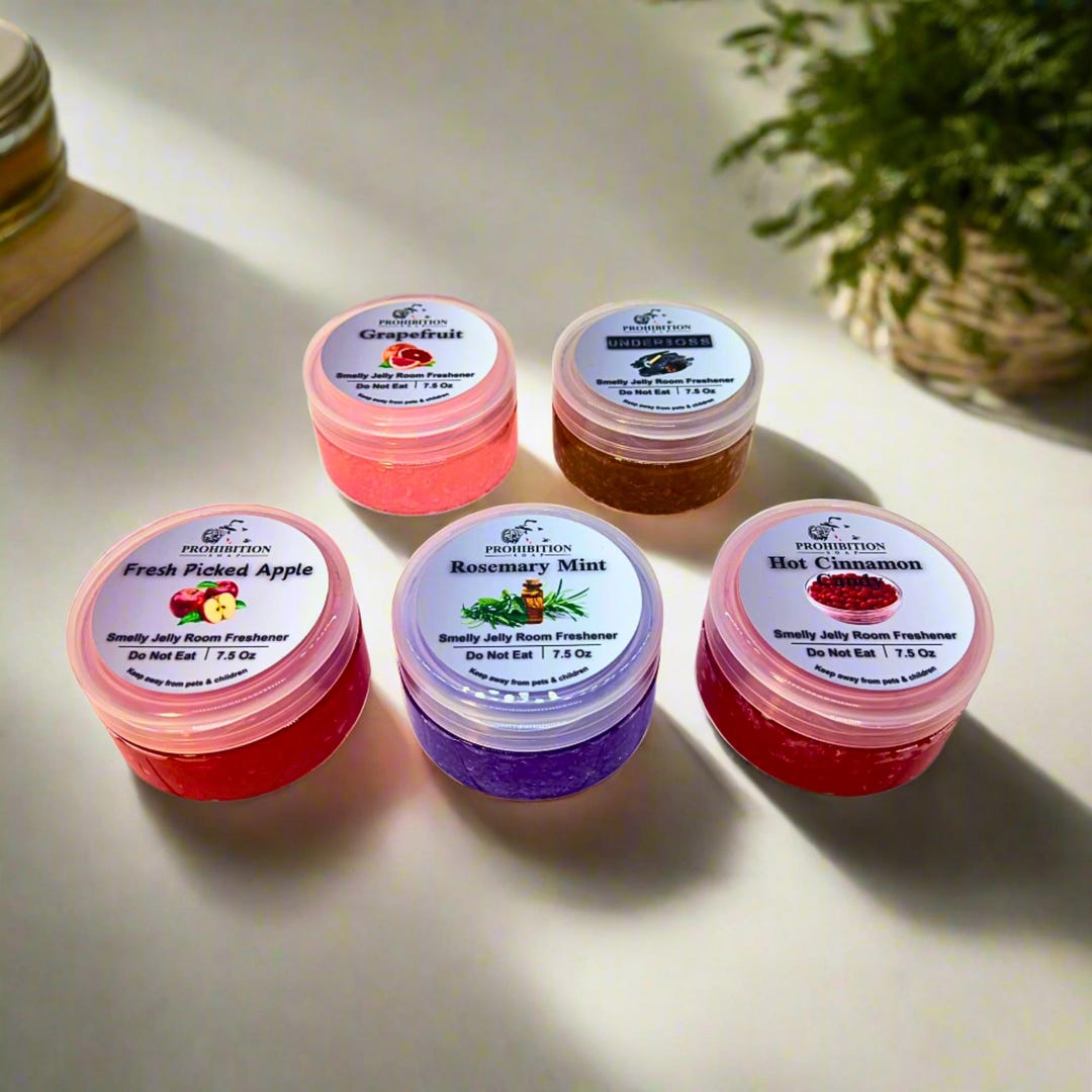 Prohibition Soap - SMELLY JELLY Room Freshener - Flameless & No Need to ...