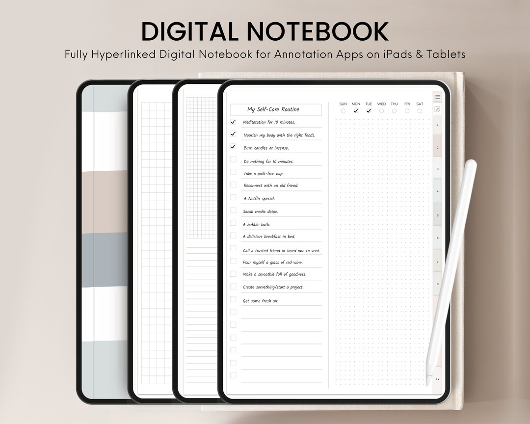Digital Notebook, Digital Papers, iPad Planner, Student Planner ...