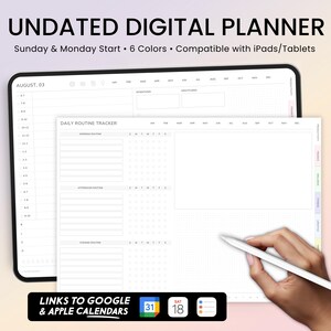Digital Planner, Daily Planner, Goodnotes Planner, iPad Planner, Weekly ...