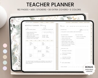 Digital Teacher Planner - Etsy