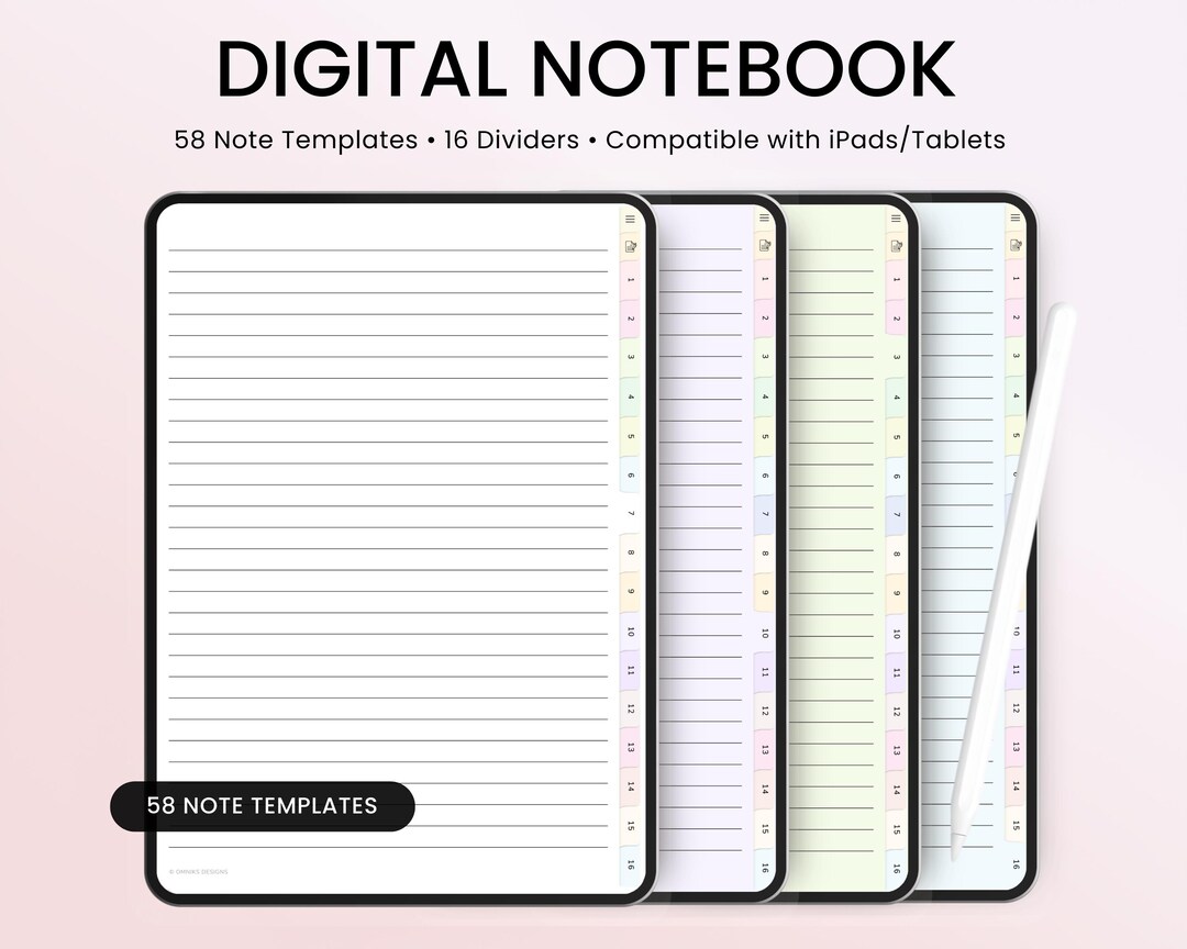Digital Notebook, Digital Papers, iPad Planner, Student Planner ...
