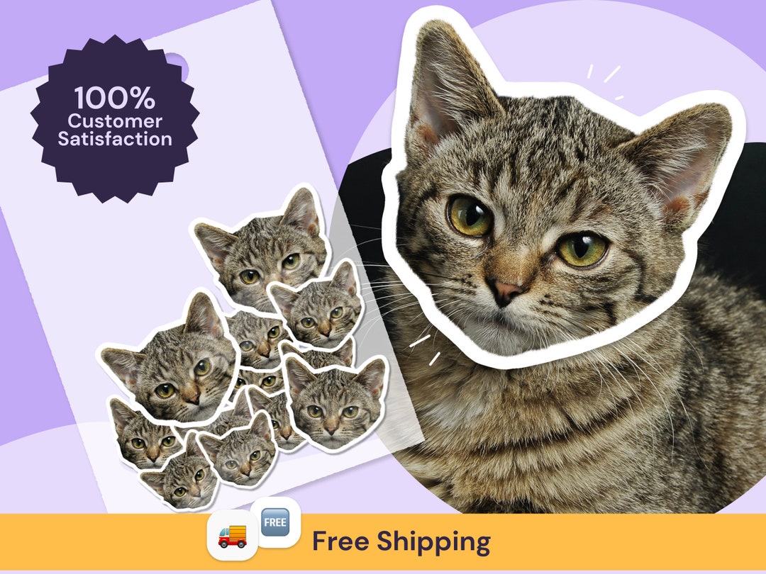 Pet Sticker | Turn Your Photo Into Custom Stickers | Pet Portrait ...