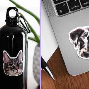 Pet Sticker | Turn Your Photo Into Custom Stickers | Pet Portrait ...