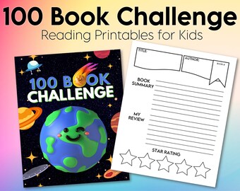 Summer Reading for Kids, 100 Book Challenge, Printable Reading Log ...