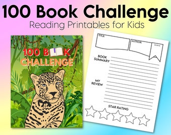 Summer Reading for Kids, 100 Book Challenge, Printable Reading Log ...