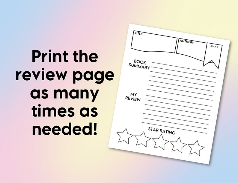 Summer Reading for Kids, 100 Book Challenge, Printable Reading Log ...