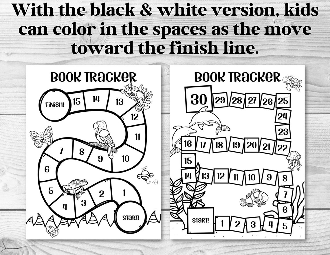 Instant Summer Reading Log Gameboard Chart Keep Kids - Etsy