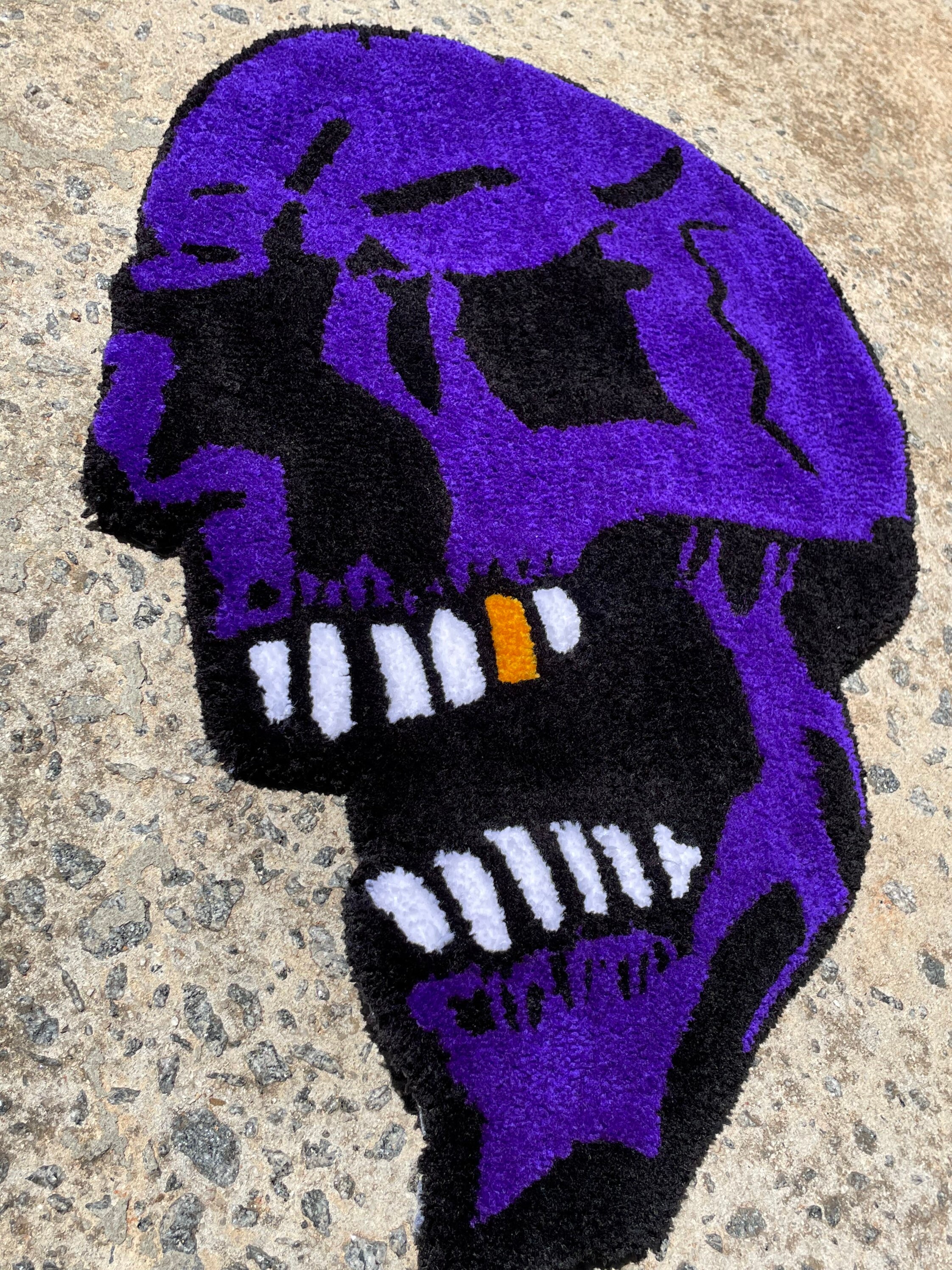 Skull Rug 100% Acrylic Rug - Etsy