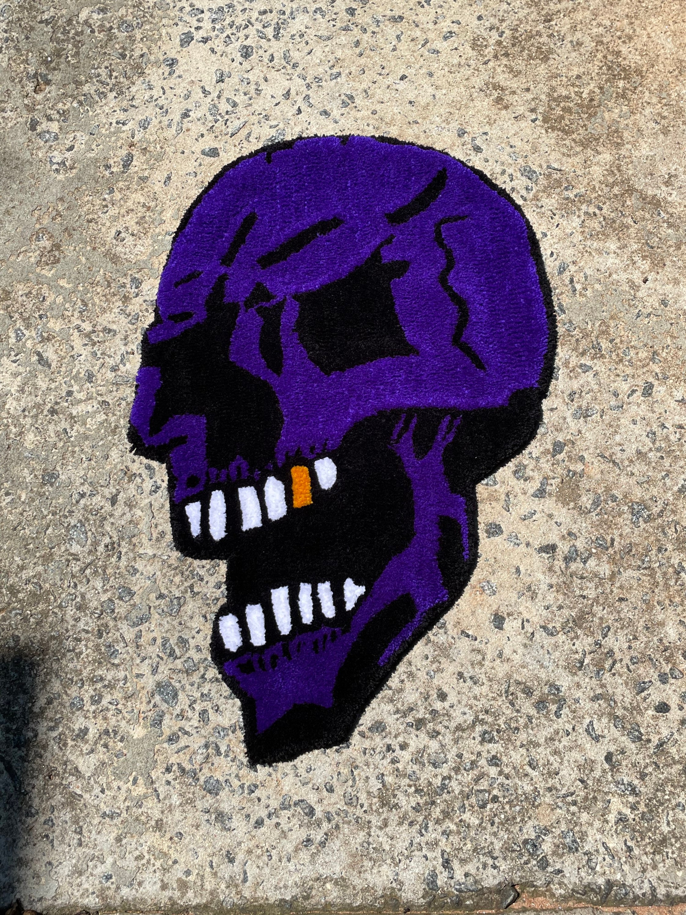 Skull Rug 100% Acrylic Rug - Etsy