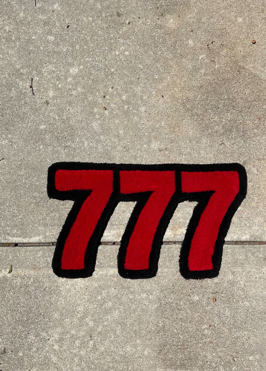777 Angel Number 100% Acrylic Rug - Etsy