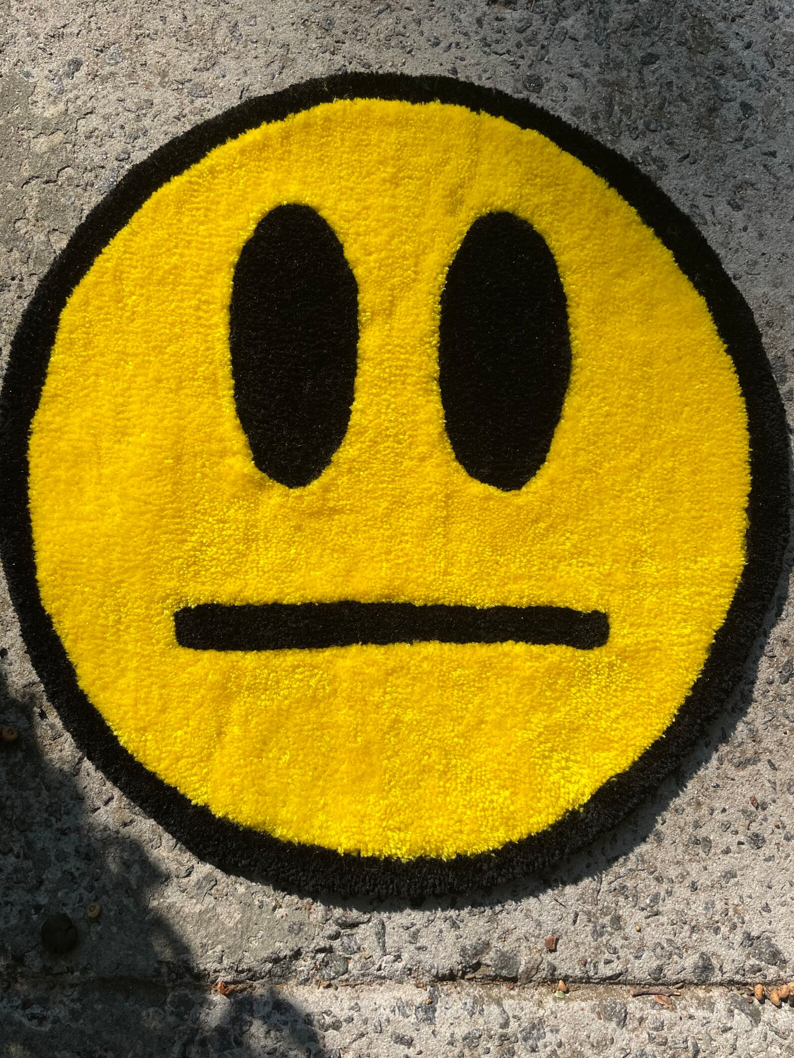 Blank Face Emoji Rug 100% Acrylic Rug - Etsy