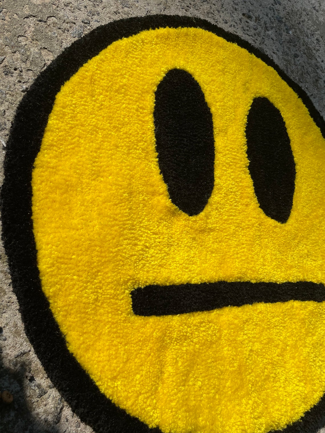 Blank Face Emoji Rug 100% Acrylic Rug - Etsy