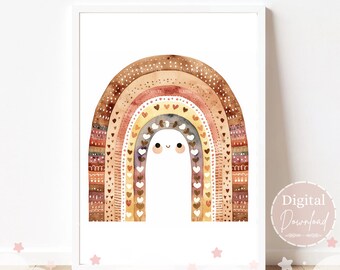 Watercolor Sun Poster, Sun Playroom Decor, Watercolour Nursery Prints ...