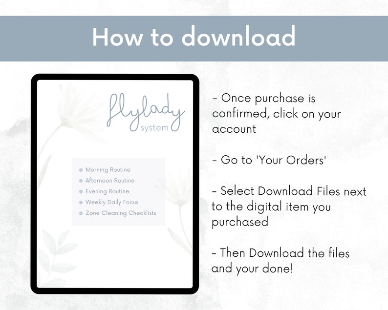Flylady Control Journal Printable Cleaning Checklist - Etsy