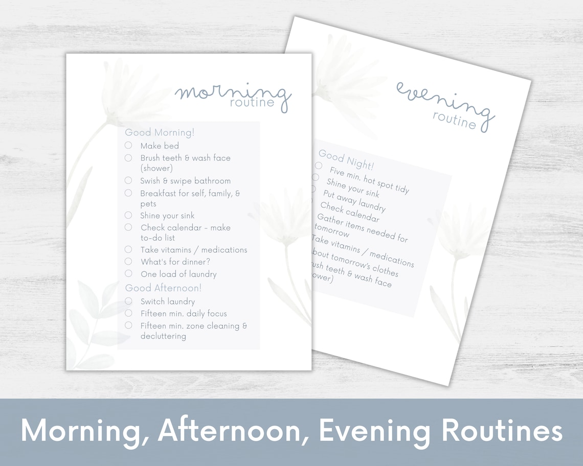 Flylady Control Journal Printable Cleaning Checklist - Etsy