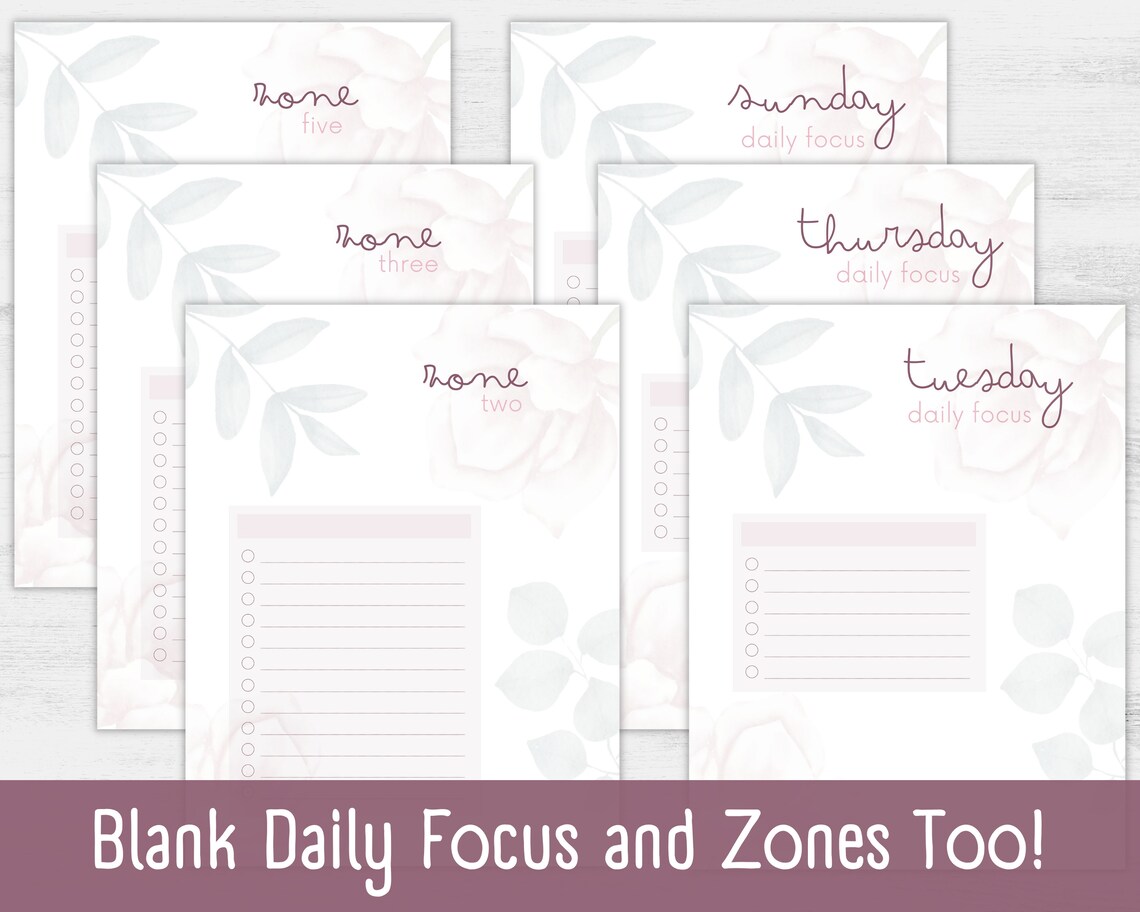 Flylady Control Journal Printable Cleaning Checklist - Etsy