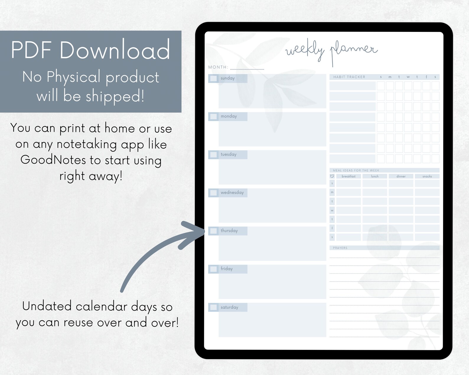Christian Planner Printable, Printable Calendar, Calendar Printable ...