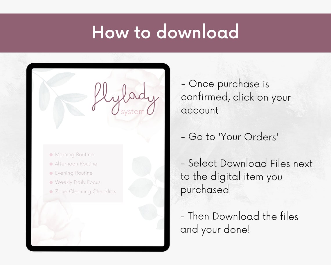 Flylady Control Journal Printable Cleaning Checklist - Etsy