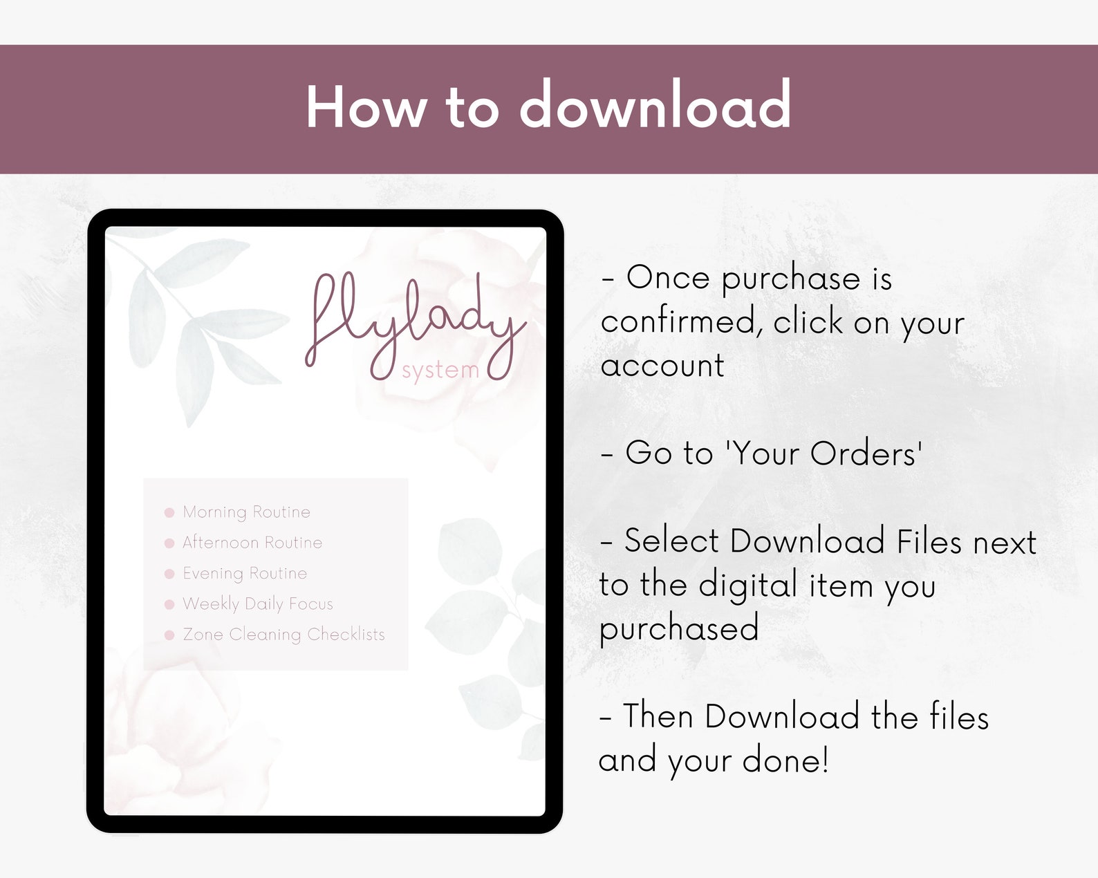Flylady Control Journal Printable Cleaning Checklist - Etsy