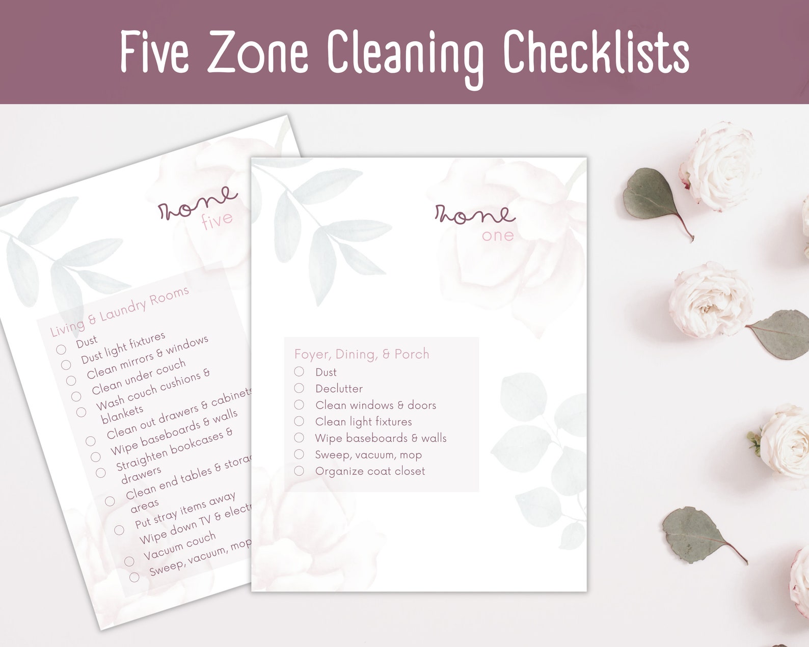 Flylady Control Journal Printable Cleaning Checklist - Etsy