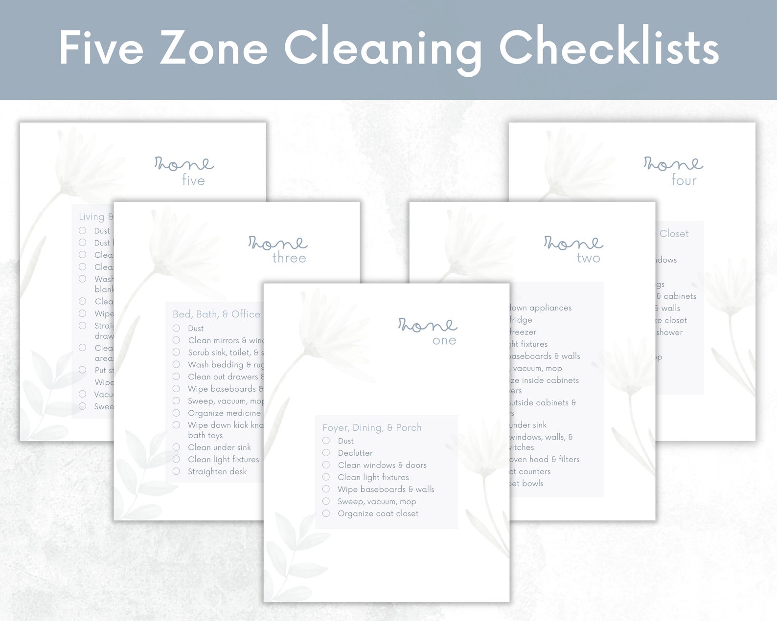 Flylady Control Journal Printable Cleaning Checklist - Etsy